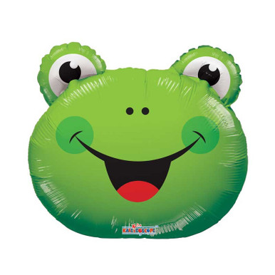 14" Frog Balloon - Inflated - CB Gold