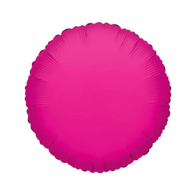 Hot Pink Circle Balloon - 18 Inch - CB Gold