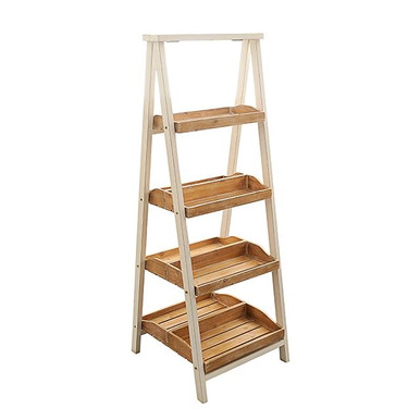 Wooden Ladder Display Stand - CB Gold