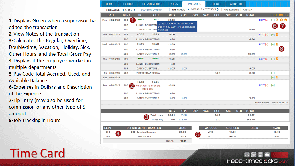 Web Time Clock and Online Time Attendance Software - uAttend