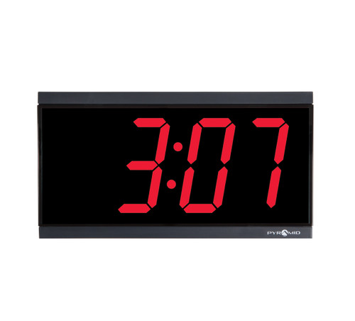 Pyramid 4" Black Digital Clock Systems