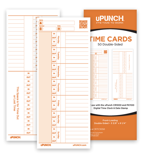 uPunch CR1000 Time Cards - 1-800-TIMECLOCKS