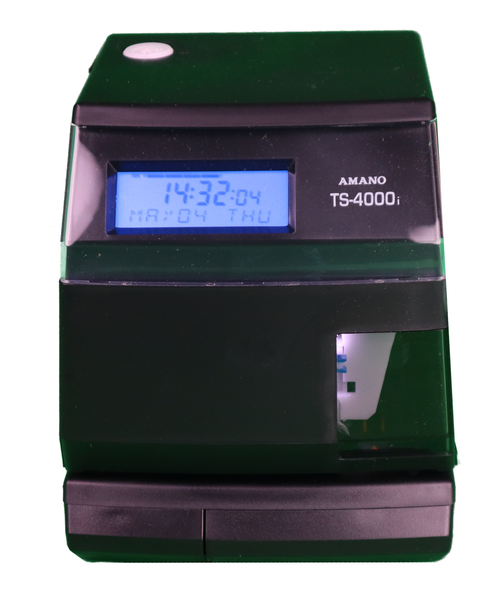 Amano TS-4000i Automatic TimeSync Web Clock - 1-800-TIMECLOCKS