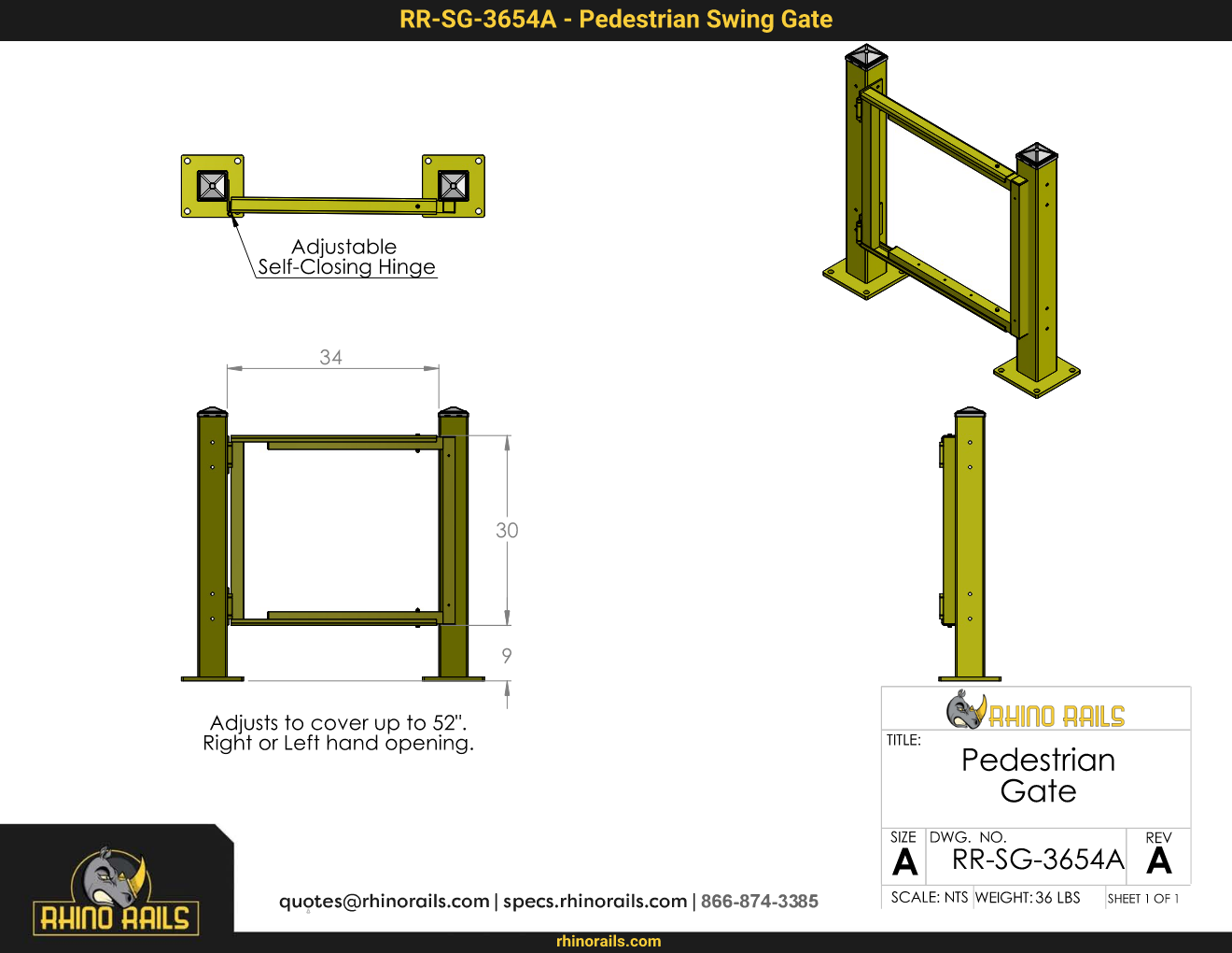 Gate Specs — Rhino Rails