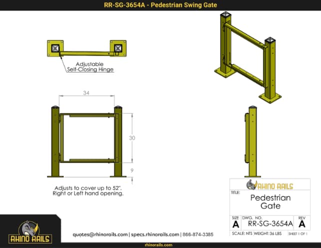 Gate Specifications and Details | Rhino Rails