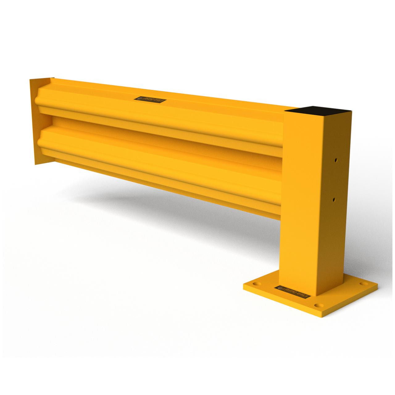 Warehouse Guard Rail & Forklift Barrier Rails — Rhino Rails
