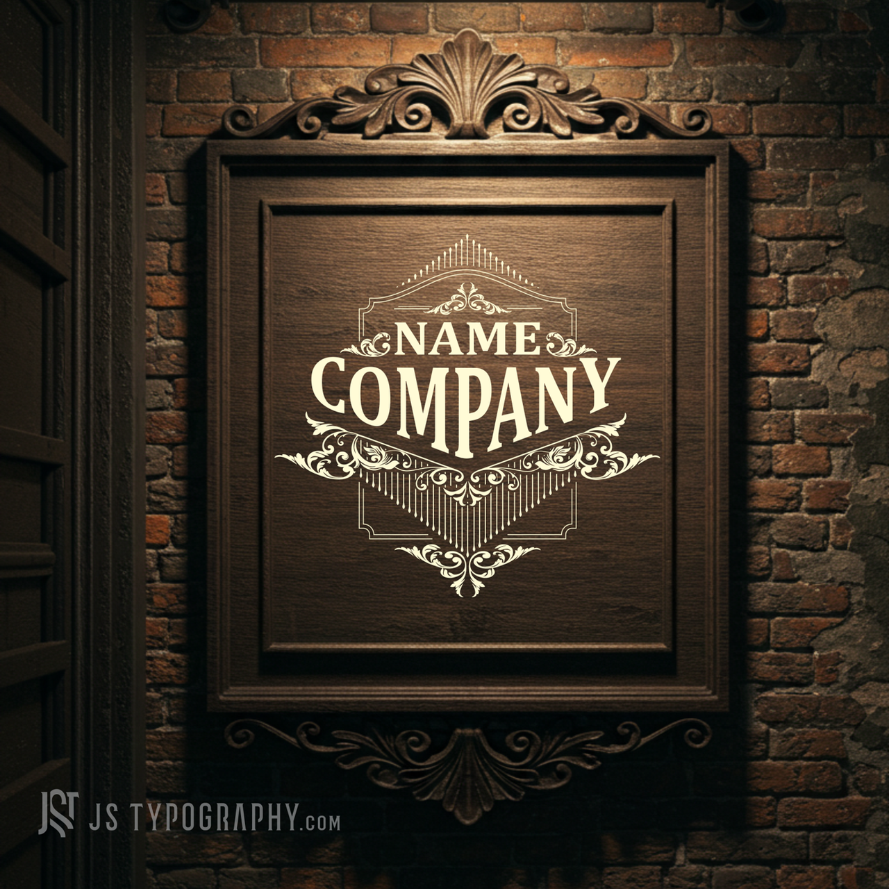 Victorian Floral Decal - JS Typography LLC.
