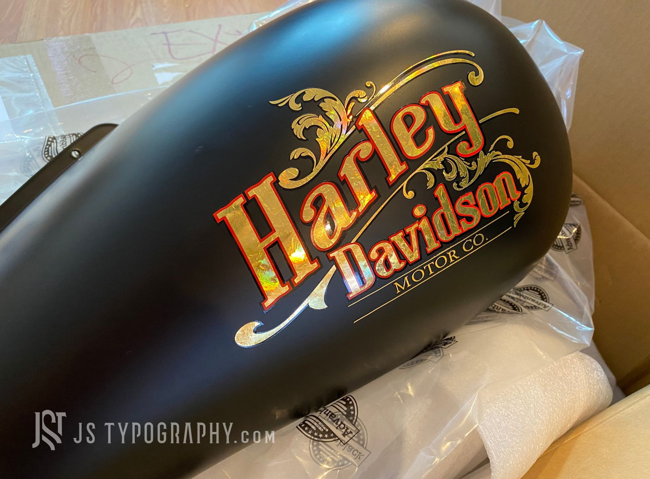 Floral Motorcycle Tank Decals - JS Typography Inc