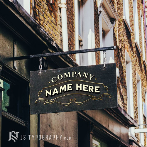 Victorian Style Decal - JS Typography LLC.