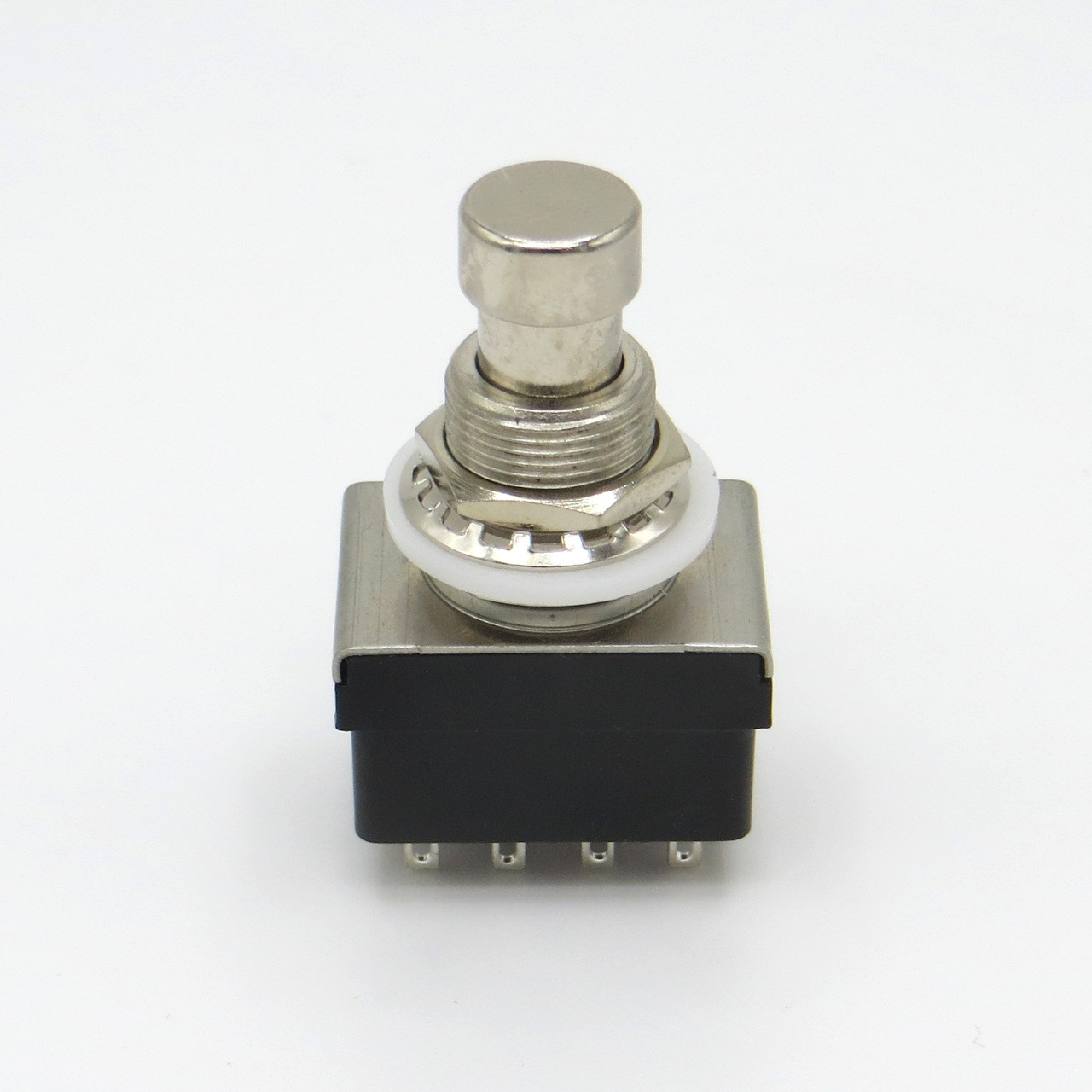 Black 4PDT Footswitch (latching) - Pedal Parts and Kits