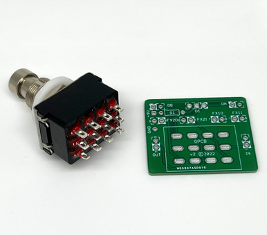 Order Switcher Kit with 4PDT Switch and PCB - Pedal Parts and Kits