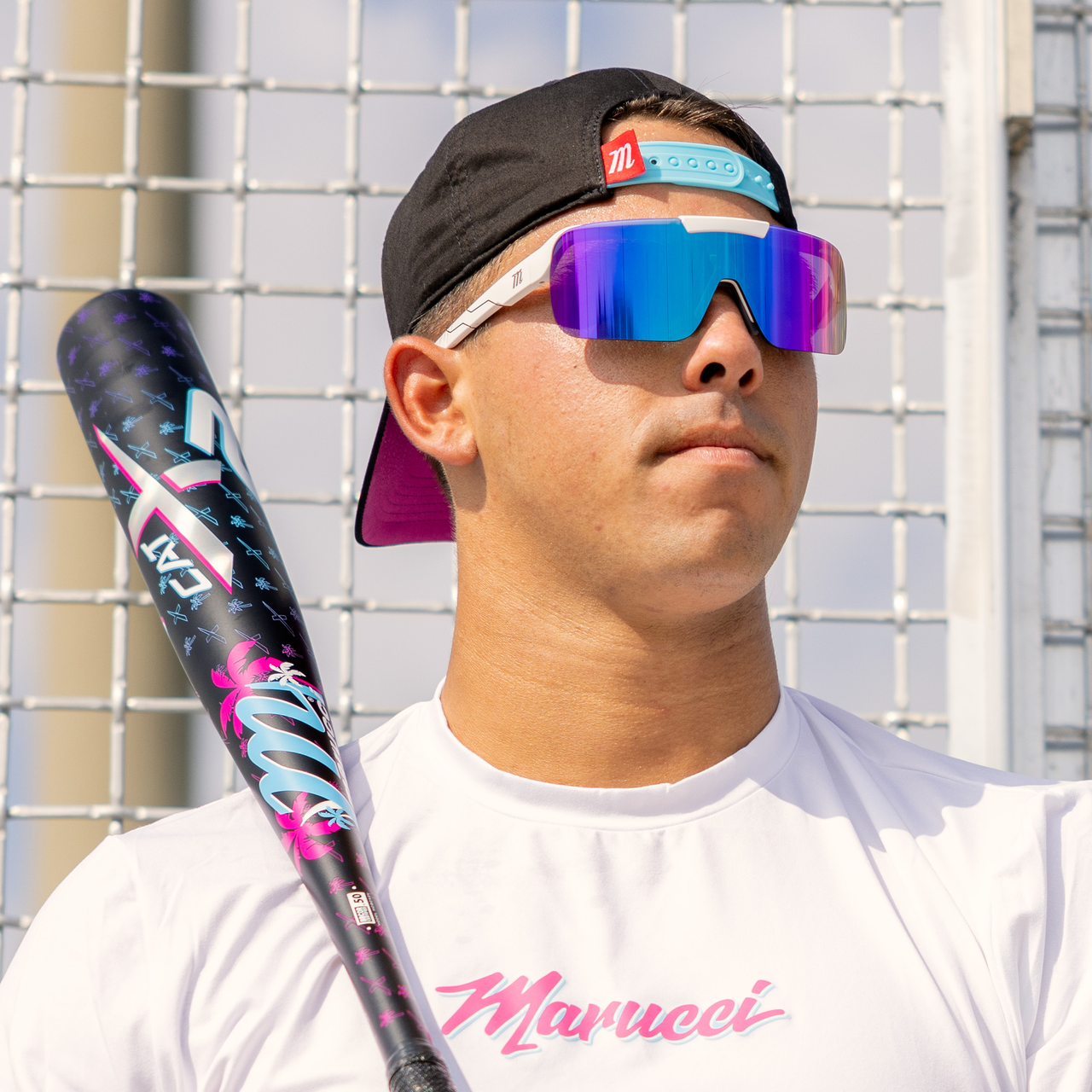 Marucci Shield-Flip Performance Sunglasses - Black