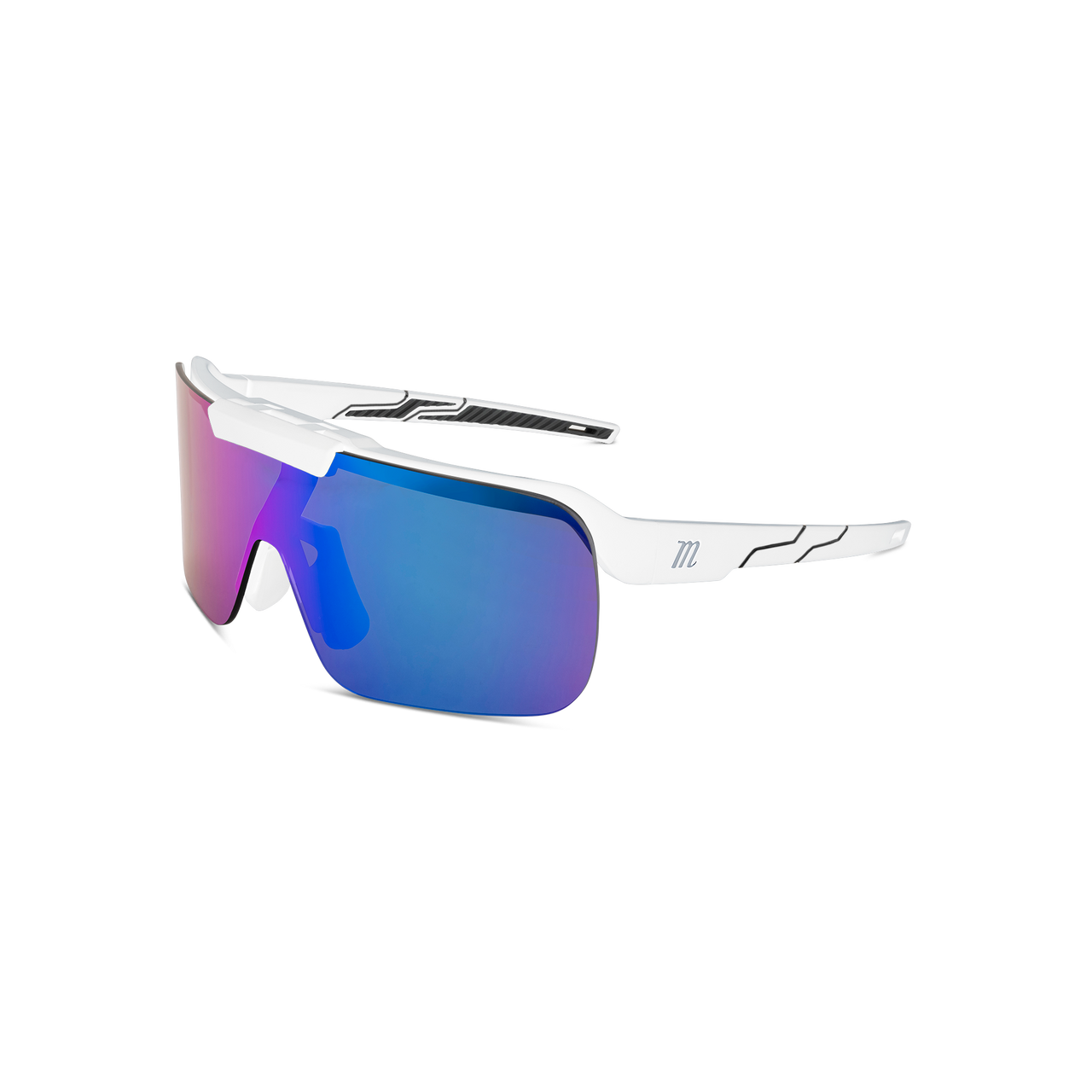 Marucci Shield-Flip Performance Sunglasses - White