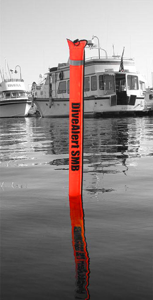 Dive Alert Surface Marker Buoy SMB Scuba Diving Dive Safety Signal Tube ...