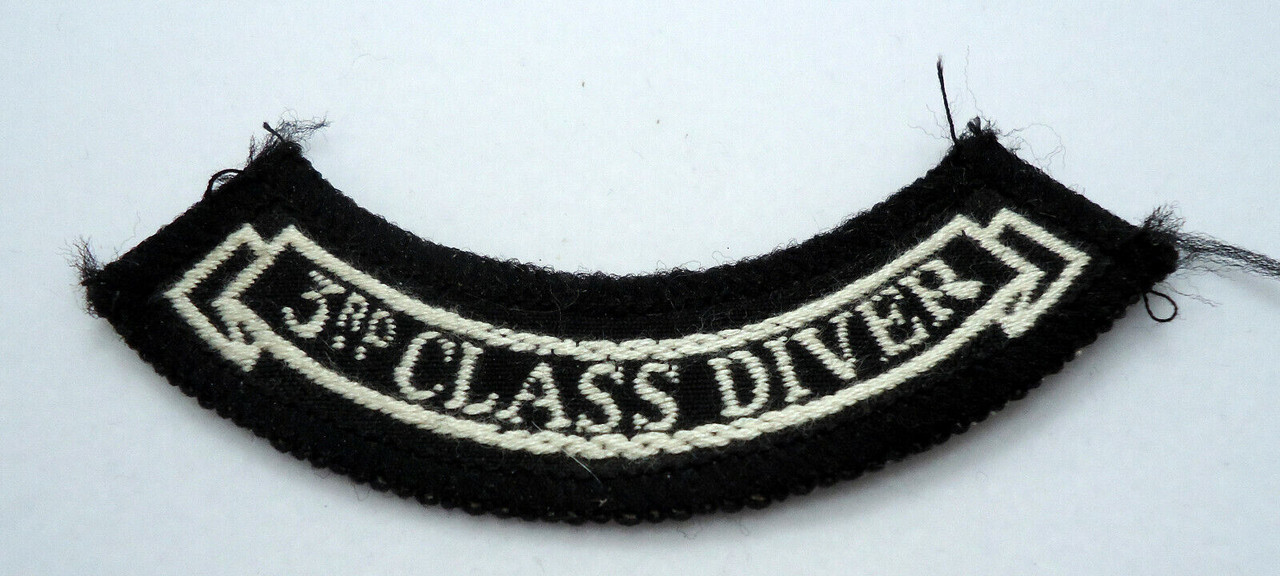 Rare Vintage Scuba Diving Patch 3rd Class Diver - Coral Sea Scuba ...