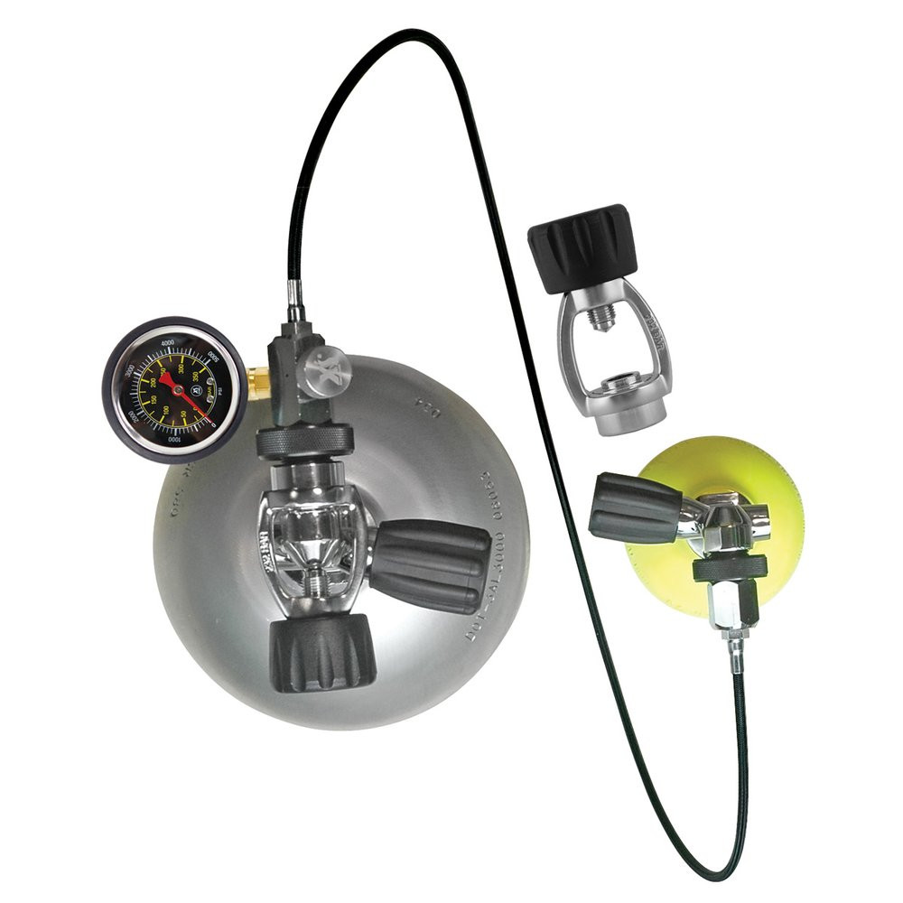 XS Scuba Deluxe Cylinder Equalizer with Braided HP Hose - Coral Sea ...