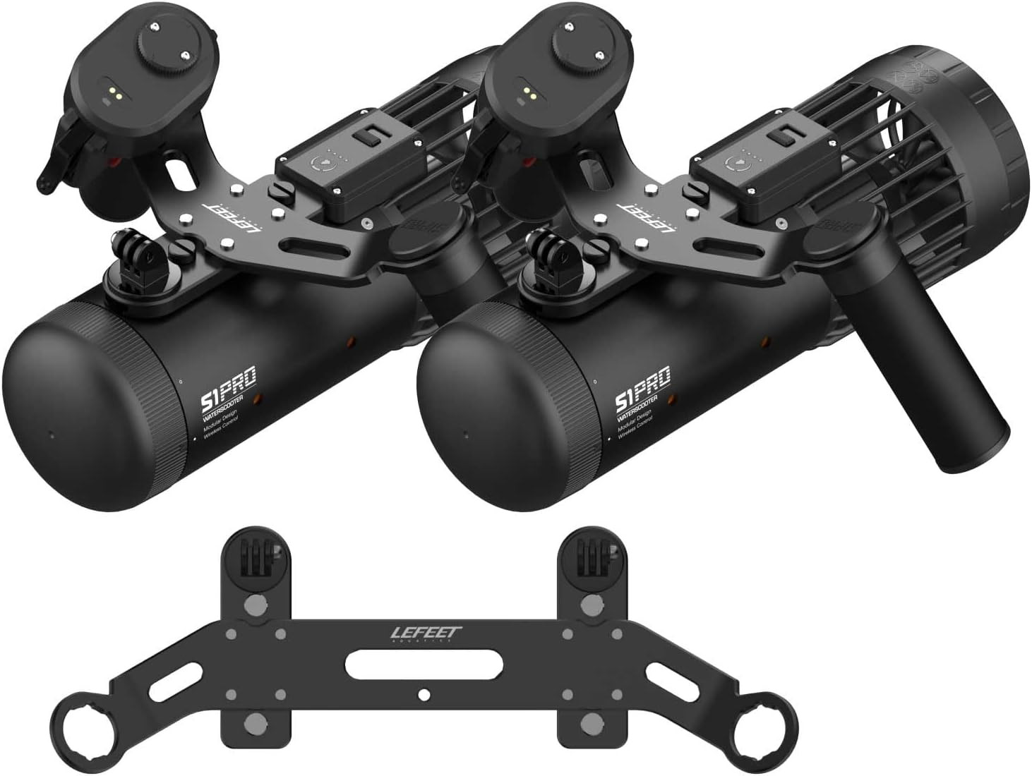 LEFEET Underwater Scuba Diving Dual Jet Compact Scooter S1 Pro w/Tank ...