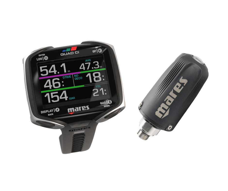 Mares Quad CI Dive Wrist Computer Scuba Diving Dive w/Transmitter ...