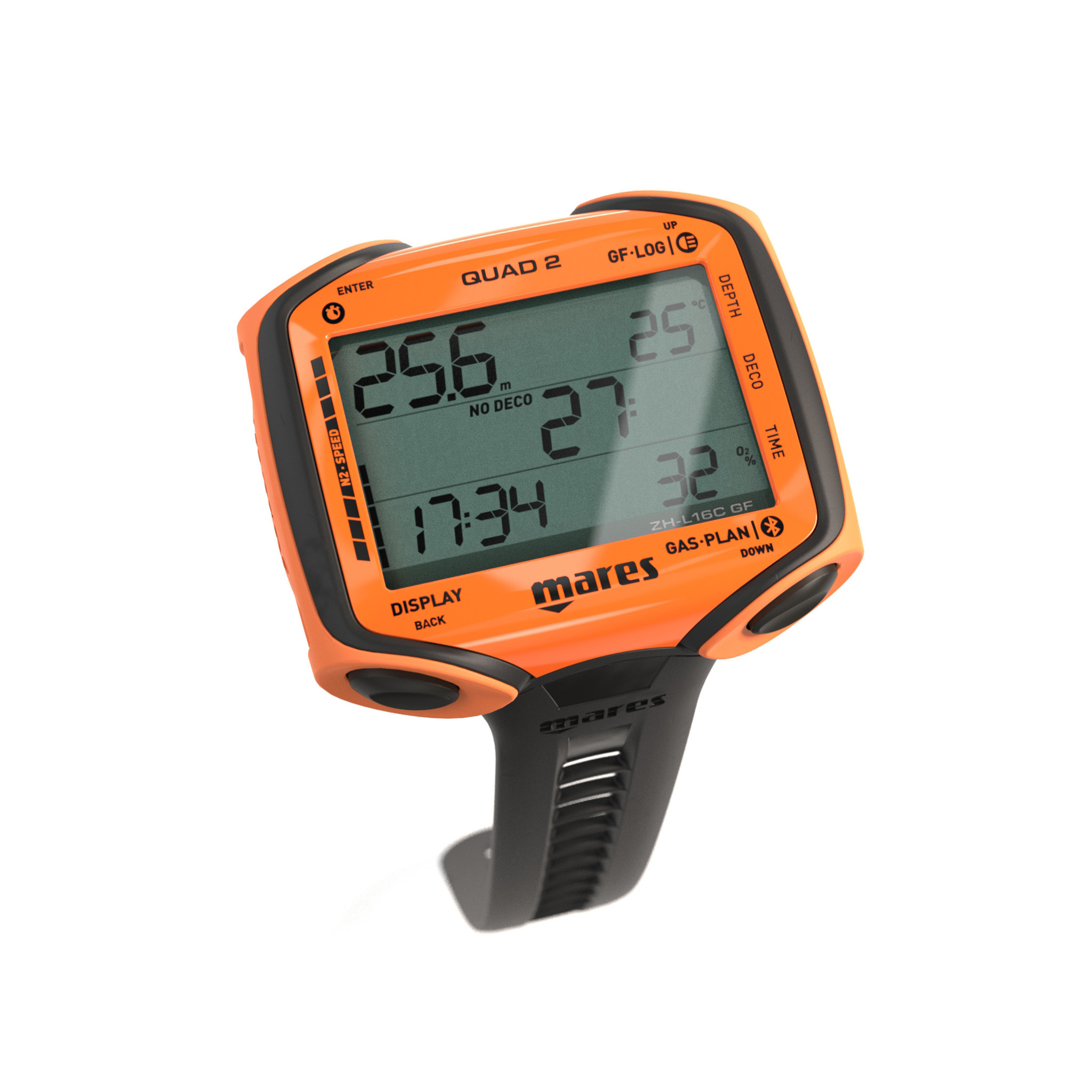 Mares Quad 2 Dive Wrist Mount Computer Scuba Diving Dive - Coral Sea ...