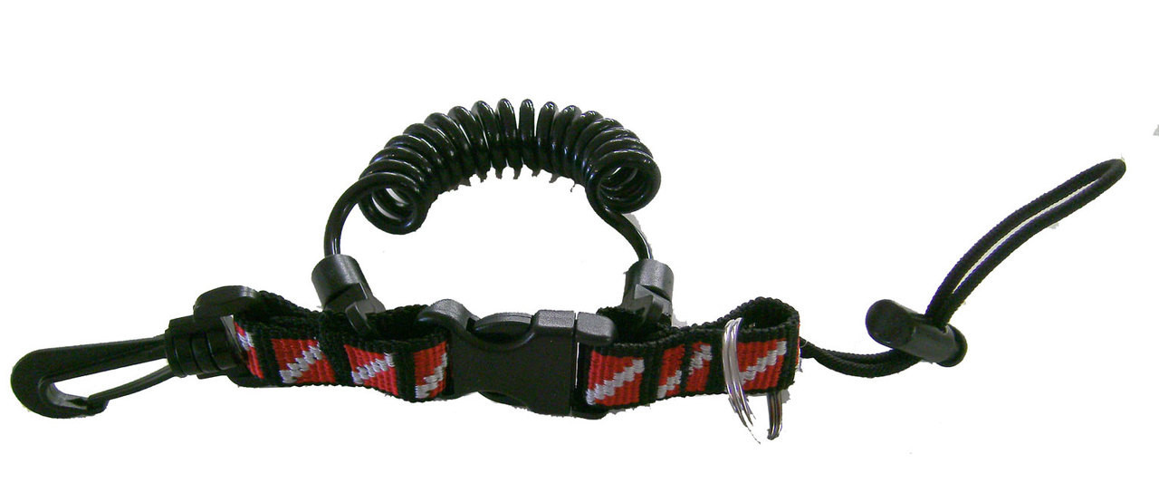Mini Snappy Coil Lanyard Camera Light BK Flag - Coral Sea Scuba & Water ...