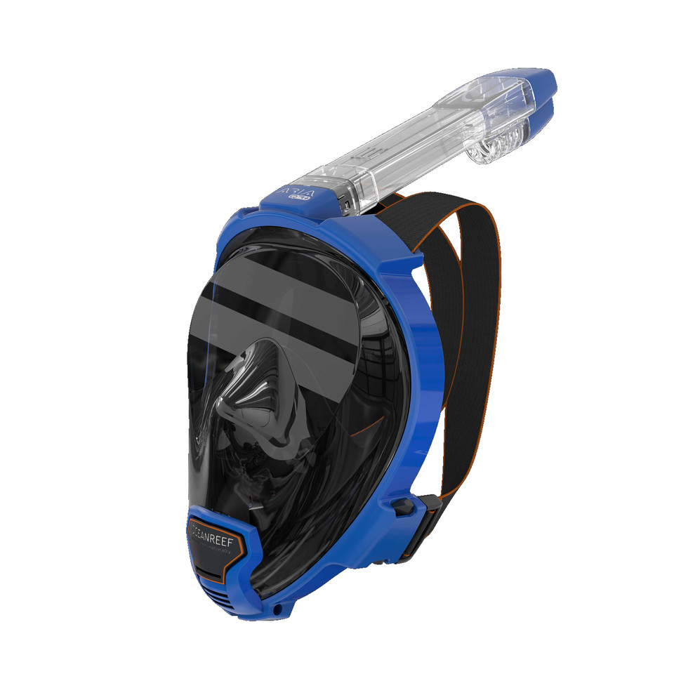 Ocean Reef Aria QR+ Duo II Travel Set Blue M/L Mask L/XL Fins - Coral ...