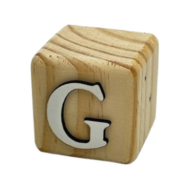 6413 ALPHABETS BLOCKS G 7cm x 7cm x 7cm