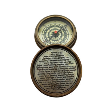 8491 2INCH VICTORIAN COMPASS NI1278 6CM X 6CM X 2CM - The Ugly Duckling