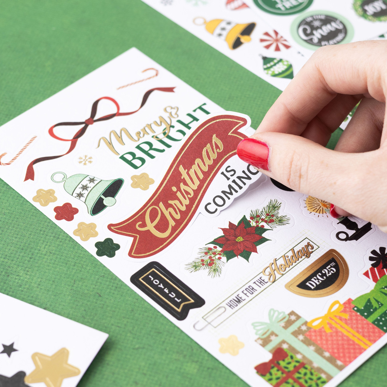 Vicki Boutin - Evergreen & Holly Sticker Book - CarefullyCrafted