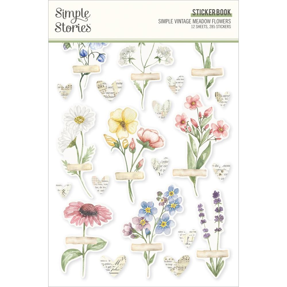Simple Stories - A5 Sticker Book - Simple Vintage Meadow Flowers ...
