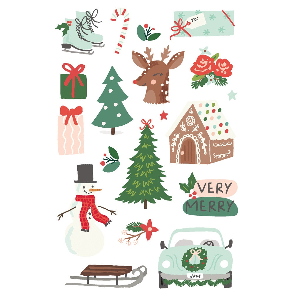 Simple Stories - A5 Sticker Book - Santa's Village - CarefullyCrafted
