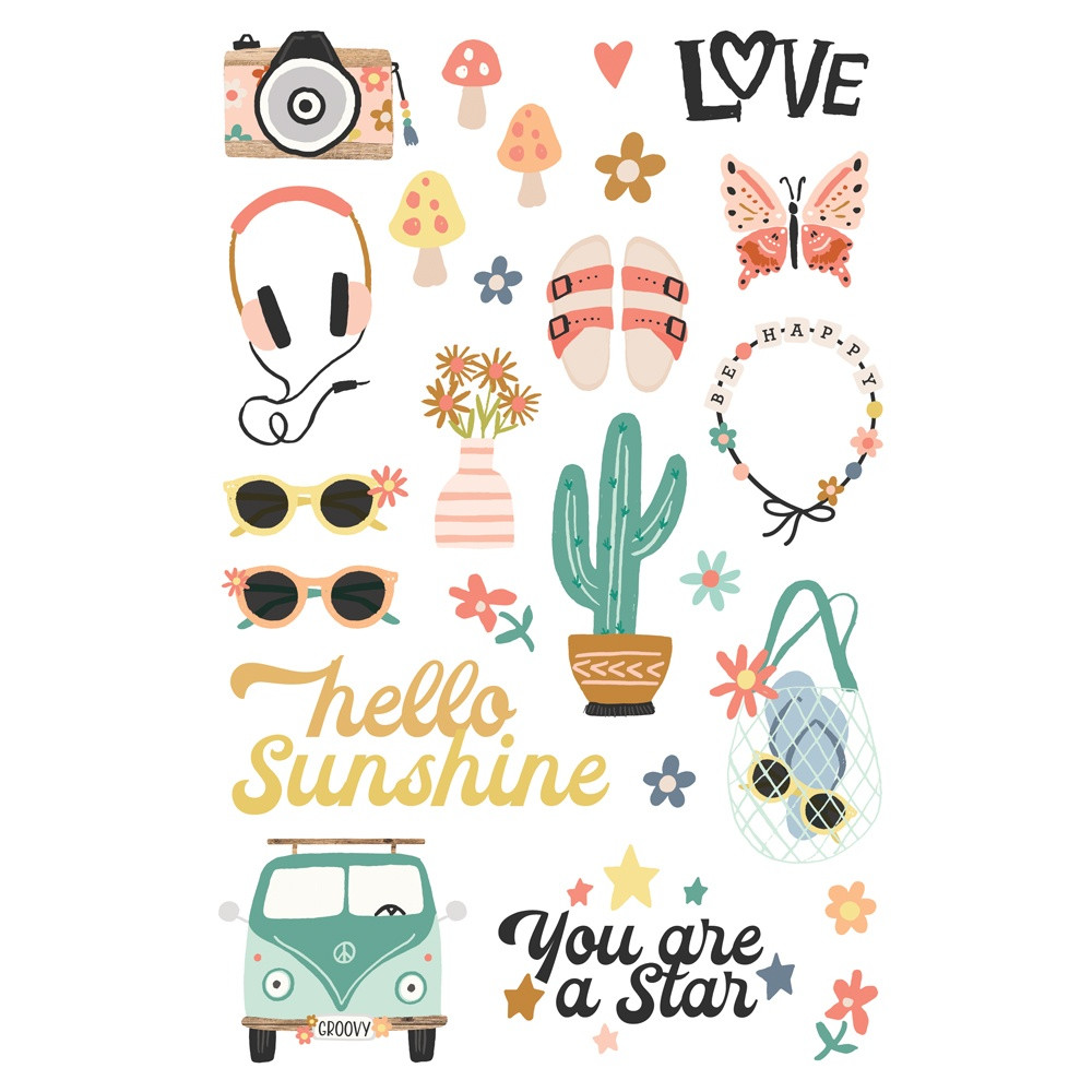 Simple Stories - A5 Sticker Book - Boho Sunshine - CarefullyCrafted