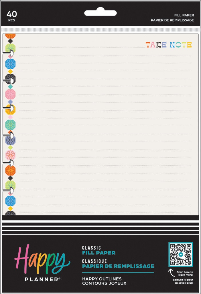 The Happy Planner - Me and My Big Ideas - Happy Outlines Classic Filler ...