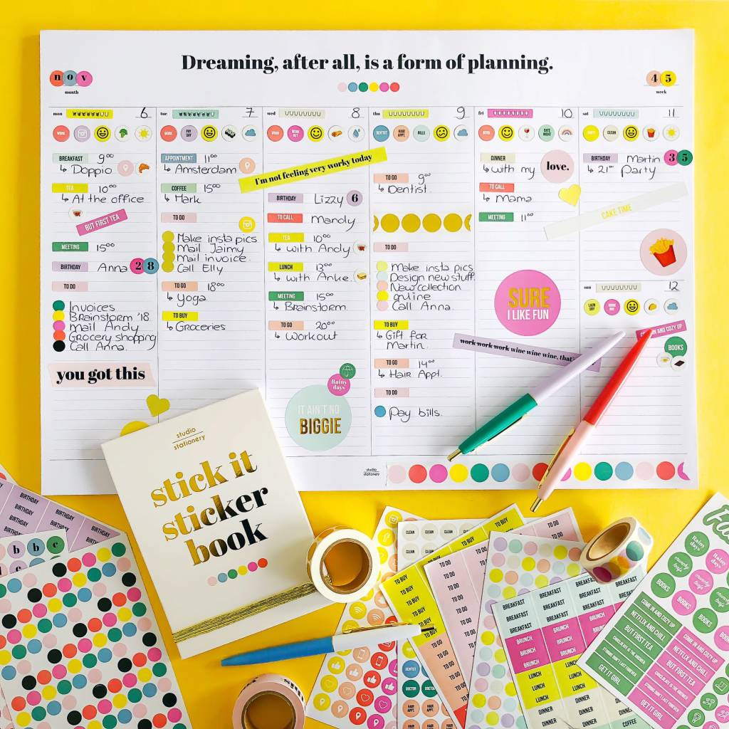 Studio Stationery - Stick it Sticker Book - CarefullyCrafted