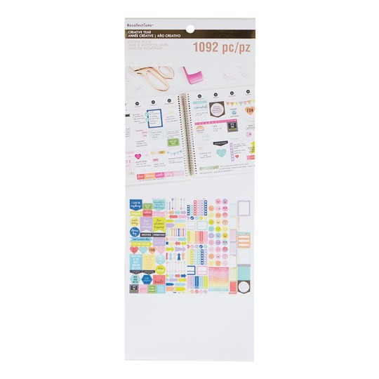Recollections - Creative Year Basics Sticker Book - CarefullyCrafted
