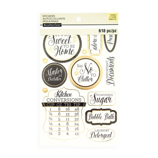 Recollections - Home Organization Sticker Book - CarefullyCrafted