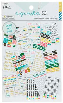 The Paper Studio - A5 Sticker Book - Calendar - CarefullyCrafted