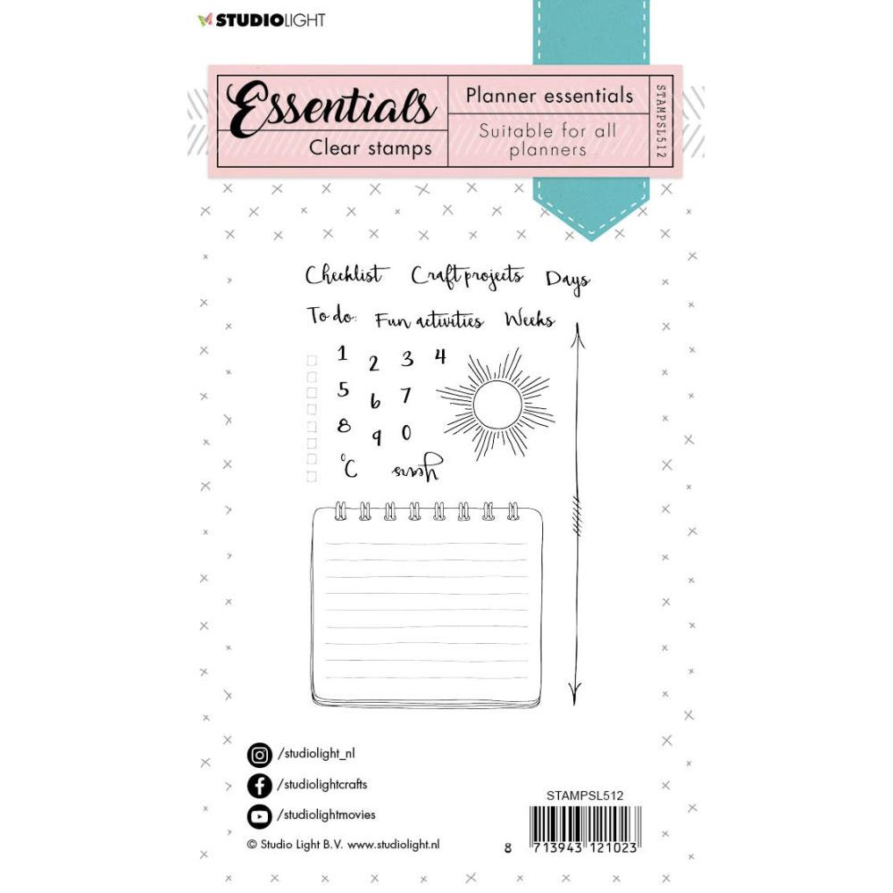 Studio Light - Essentials A6 Stamps - Planner - Numbers & Checklist ...