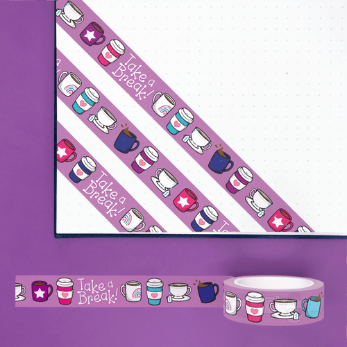 Oops a Daisy - Washi Tape - Take a Break Coffee & Tea - CarefullyCrafted
