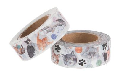 The Paper Studio - Cat Washi Tape - CarefullyCrafted
