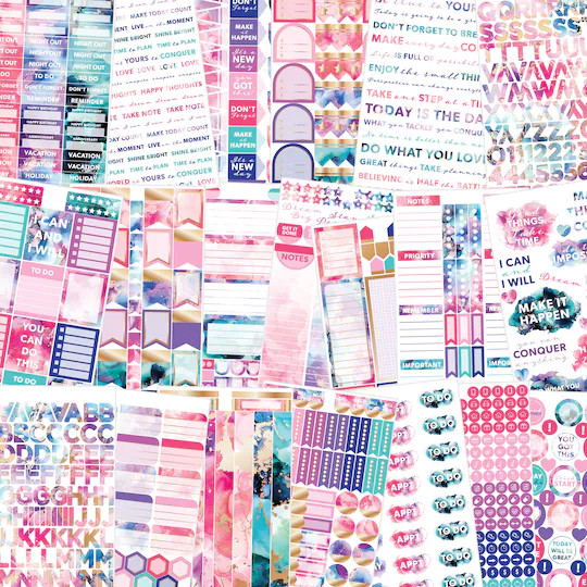 Recollections - Planner Sticker Book - Modern Inks - CarefullyCrafted