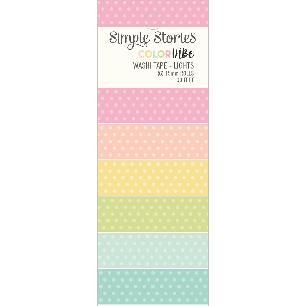 Simple Stories - Color Vibe Washi Tape - Lights - Set of 6 ...
