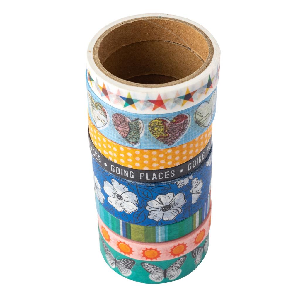 Vicki Boutin - Washi Tape - Where To Next - Set of 8 - CarefullyCrafted