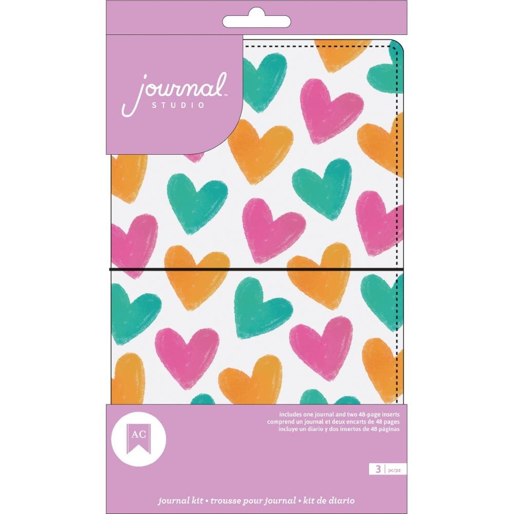 American Crafts - Journal Studio Kit - Travelers Notebook - Heart ...