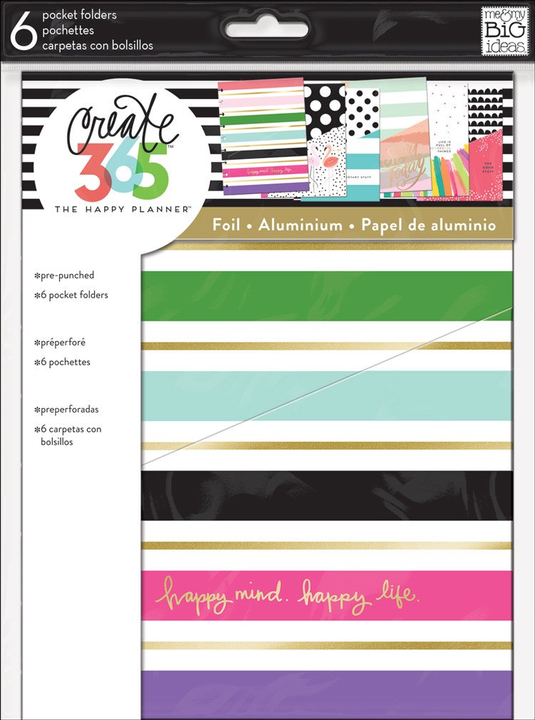 Me and My Big Ideas - The Happy Planner - Pocket Folders - Stay Happy ...