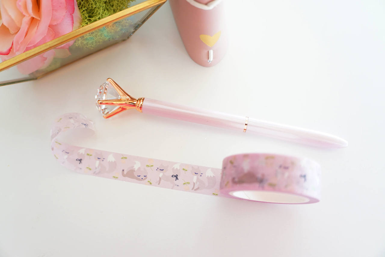 Simply Gilded - Washi Tape - Purple and Pink Fox - CarefullyCrafted