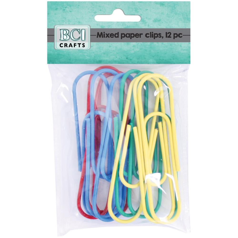 Jumbo Paper Clips - Set of 12 - Rainbow - CarefullyCrafted