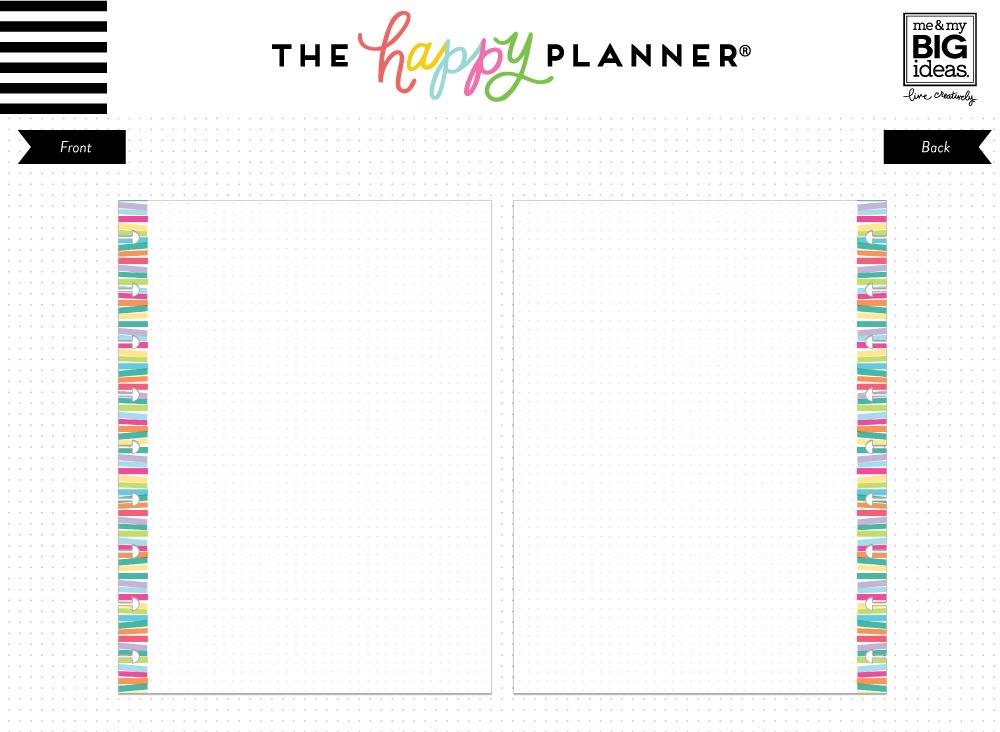 The Happy Planner - Me and My Big Ideas - Classic Refill Note Paper ...