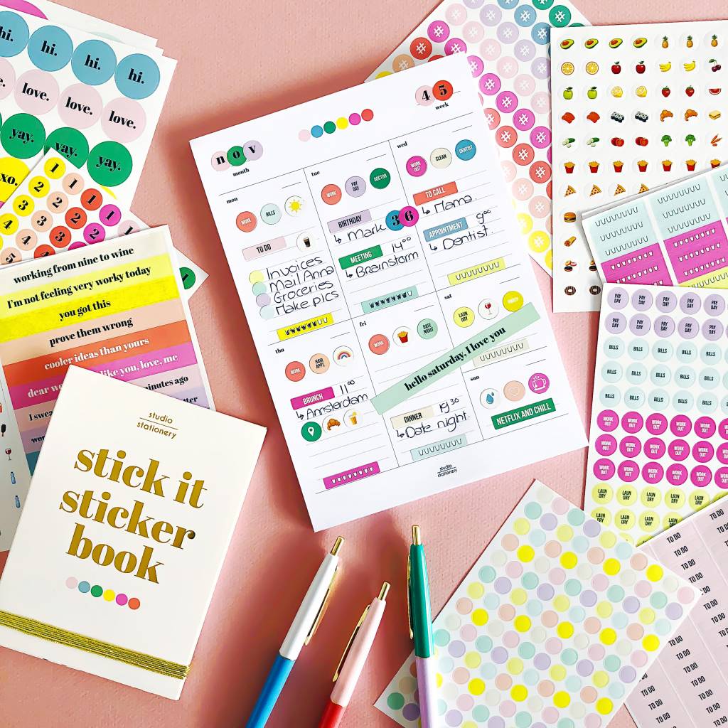 Studio Stationery - Sticker planner - CarefullyCrafted