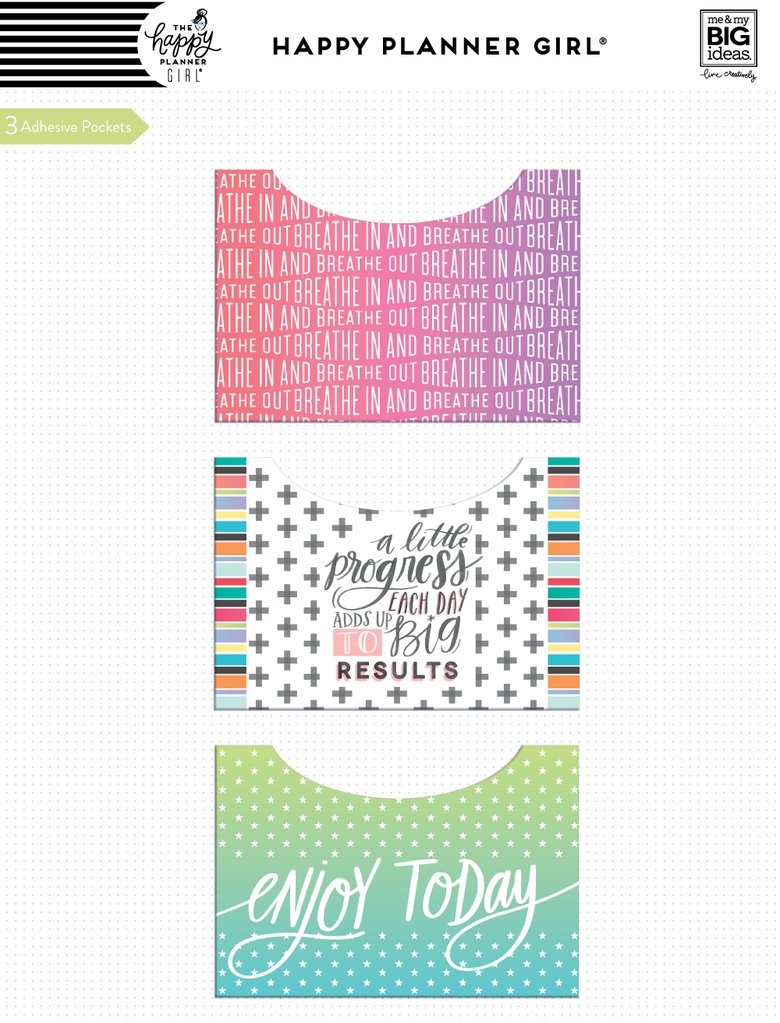 Me and My Big Ideas - The Happy Planner - Adhesive Pockets - Healthy ...
