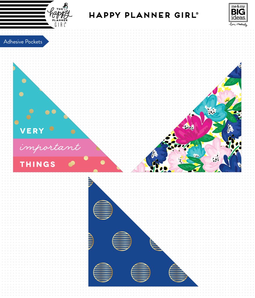 Me and My Big Ideas - The Happy Planner - Adhesive Pockets - Socialite ...